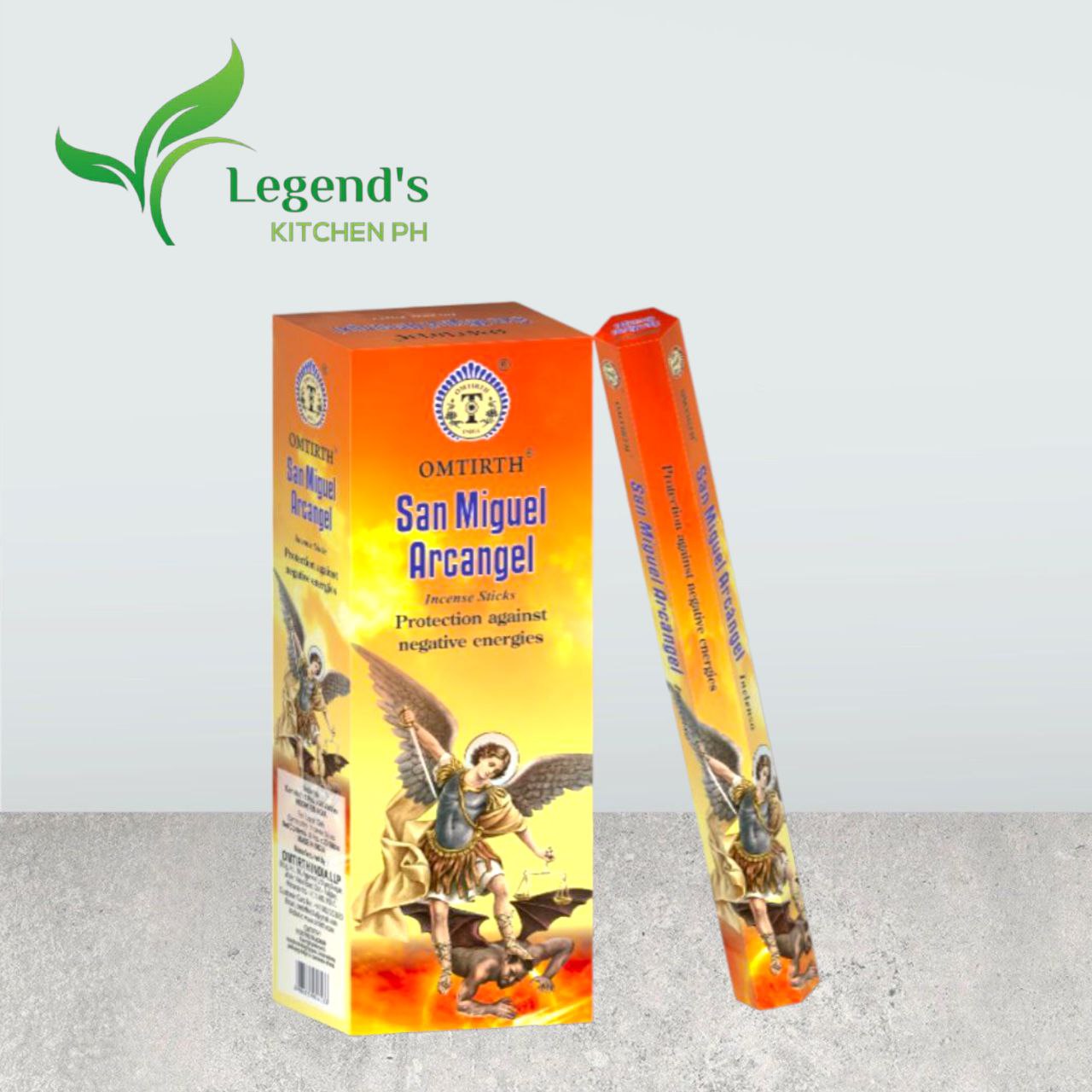 OMTIRTH San Miguel Arcangel Premium Incense Sticks Set – Legend's ...